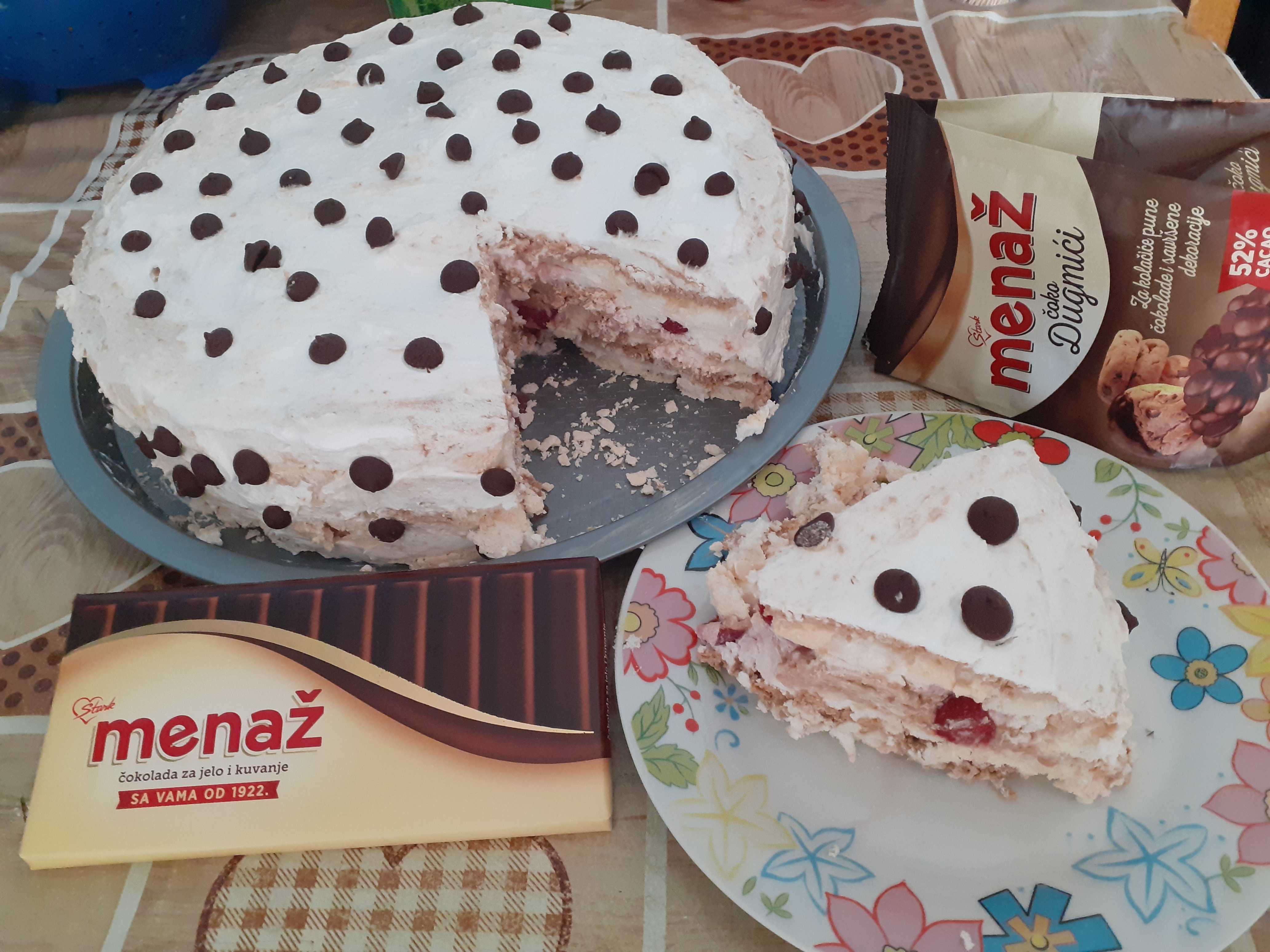 Pusla torta sa jagodama — Volim poslastice