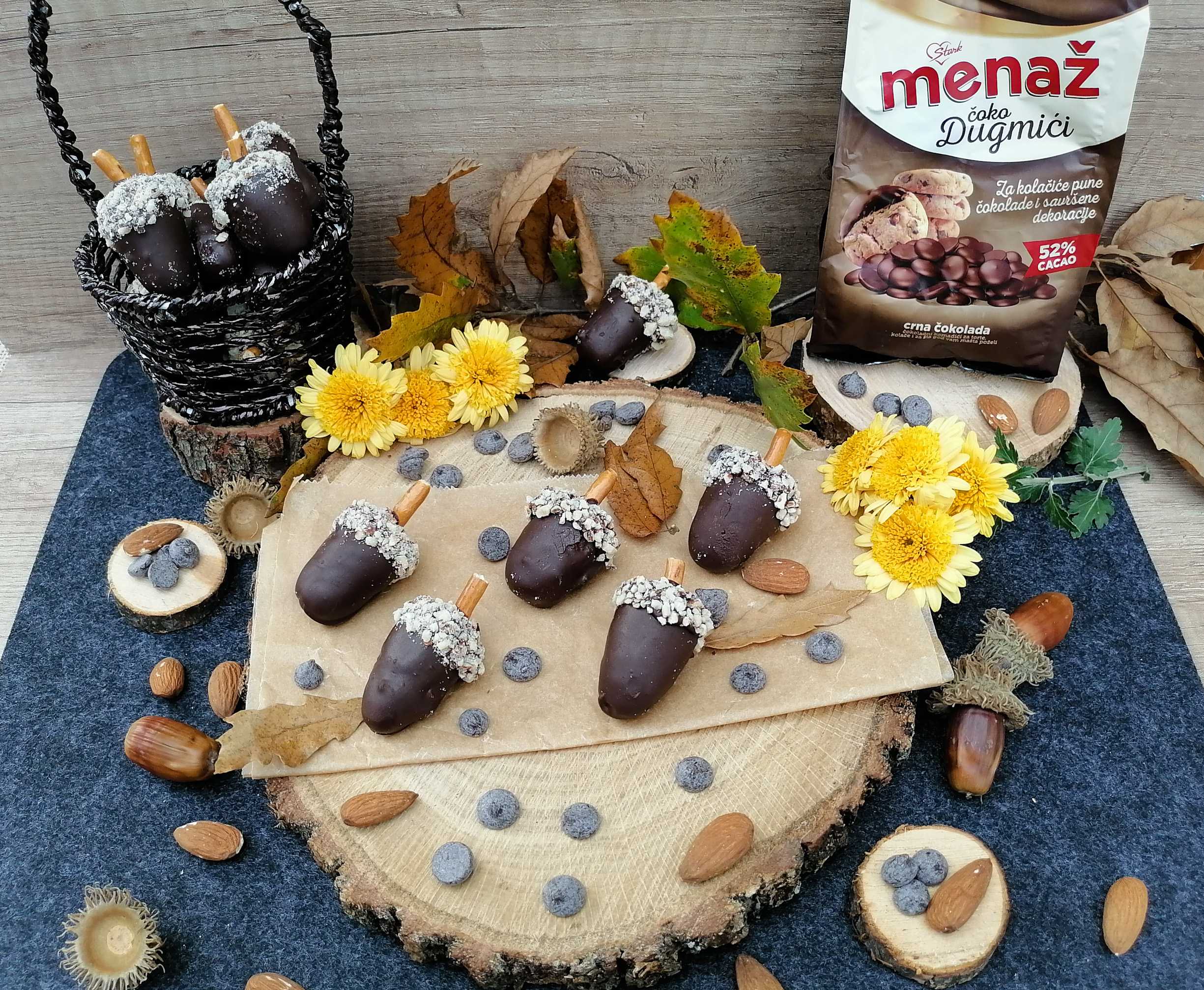 Čokoladni kolačići sa bademima — Volim poslastice