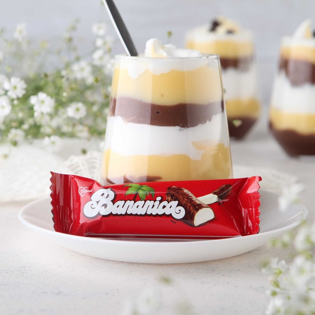 Bananica puding sa šlagom — Volim poslastice