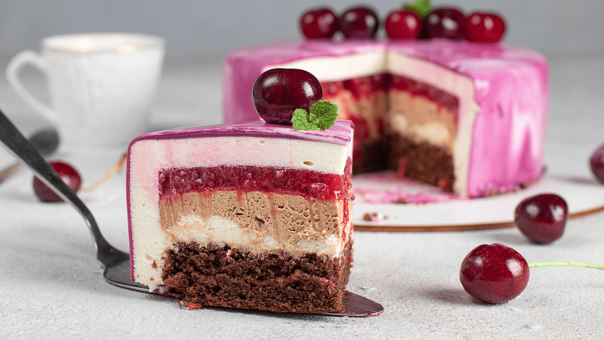 Mus torta sa kremom od vanile i višnje — Volim poslastice